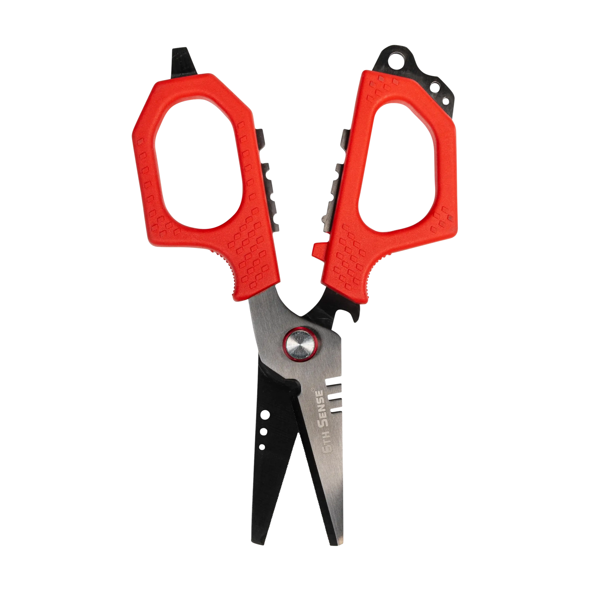 6th Sense Pro Fishing Shears - Red