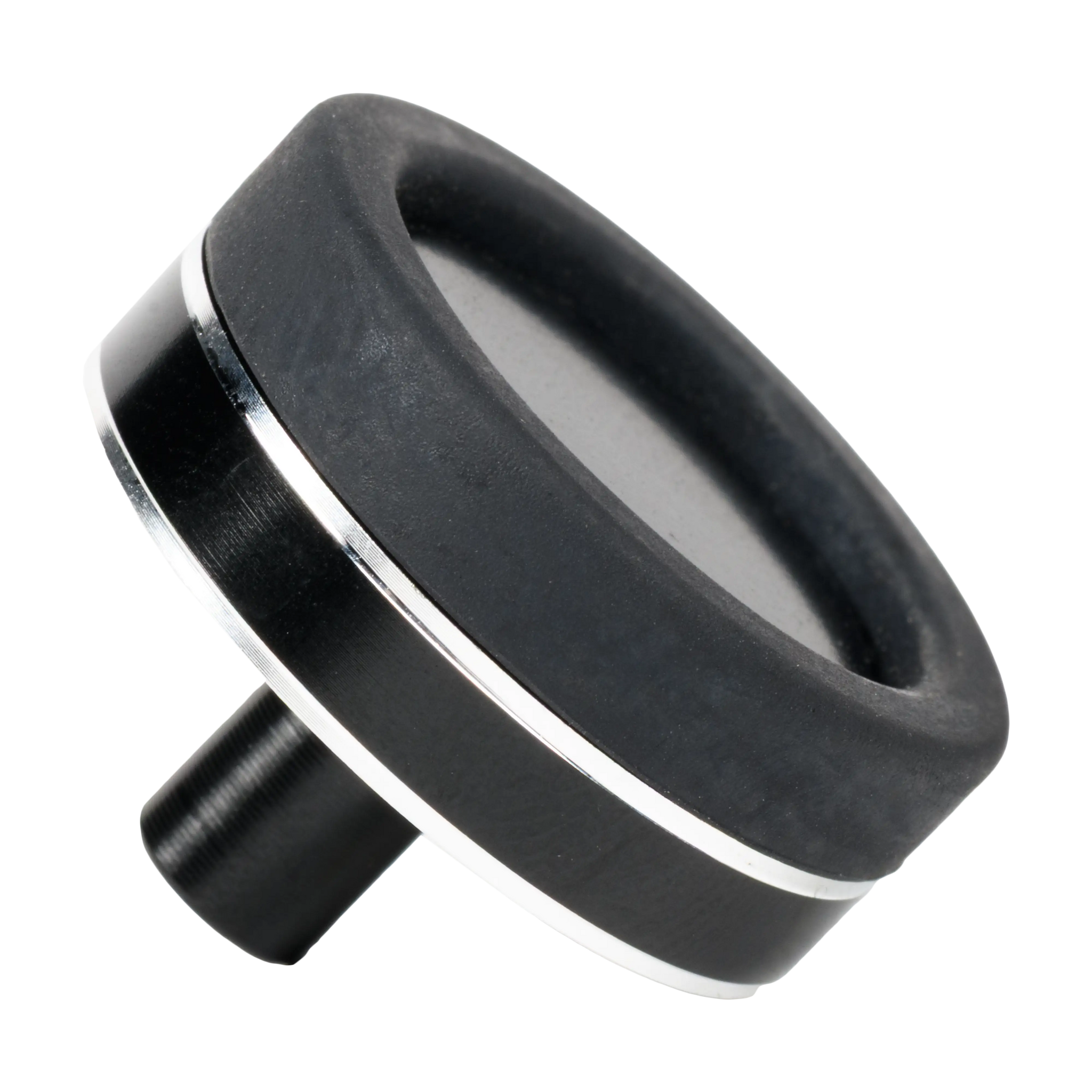 American Tackle Rubber Butt Cap with Designer Aluminum Trim