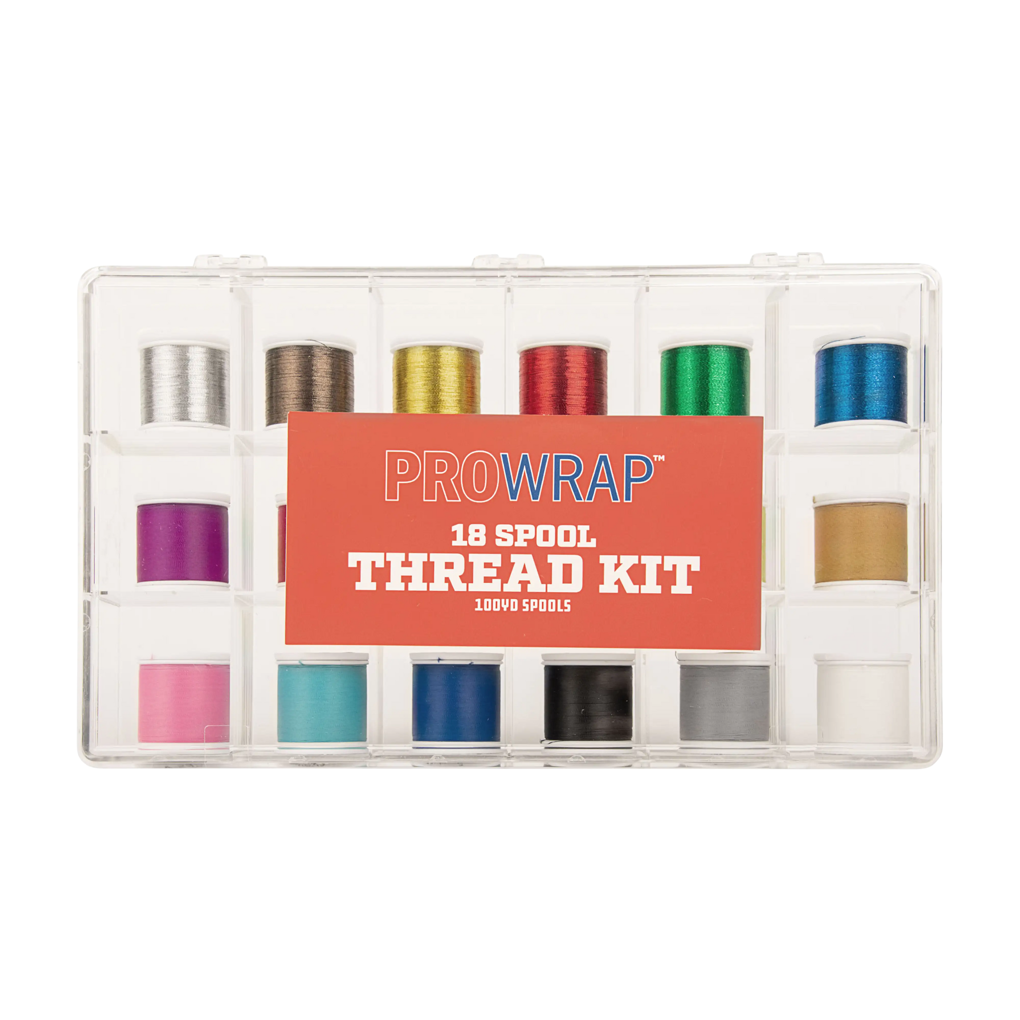 ProWrap 18-Spool Thread Assortment with Storage Box