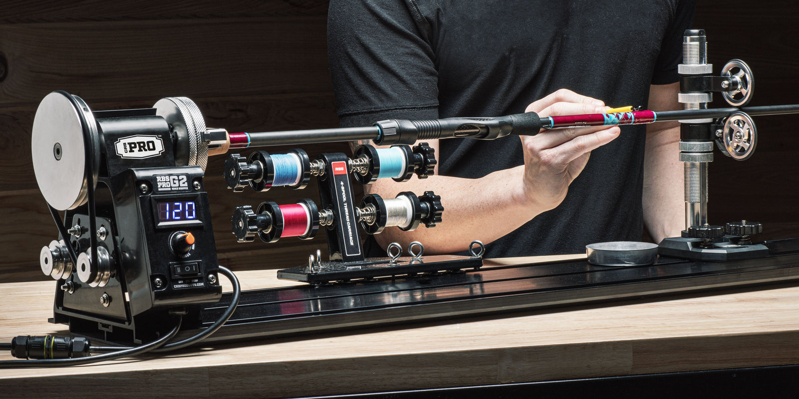 Rod Building System (RBS) for Custom Fishing Rods