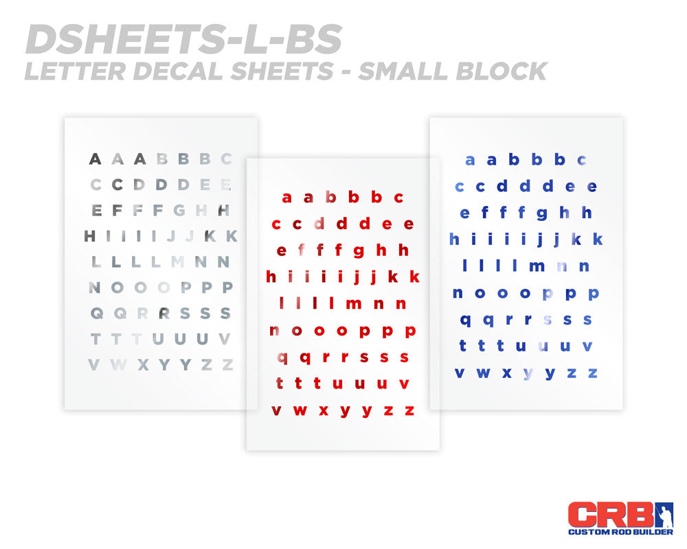 Alphabet Rod Decals - Peel & Stick Letters