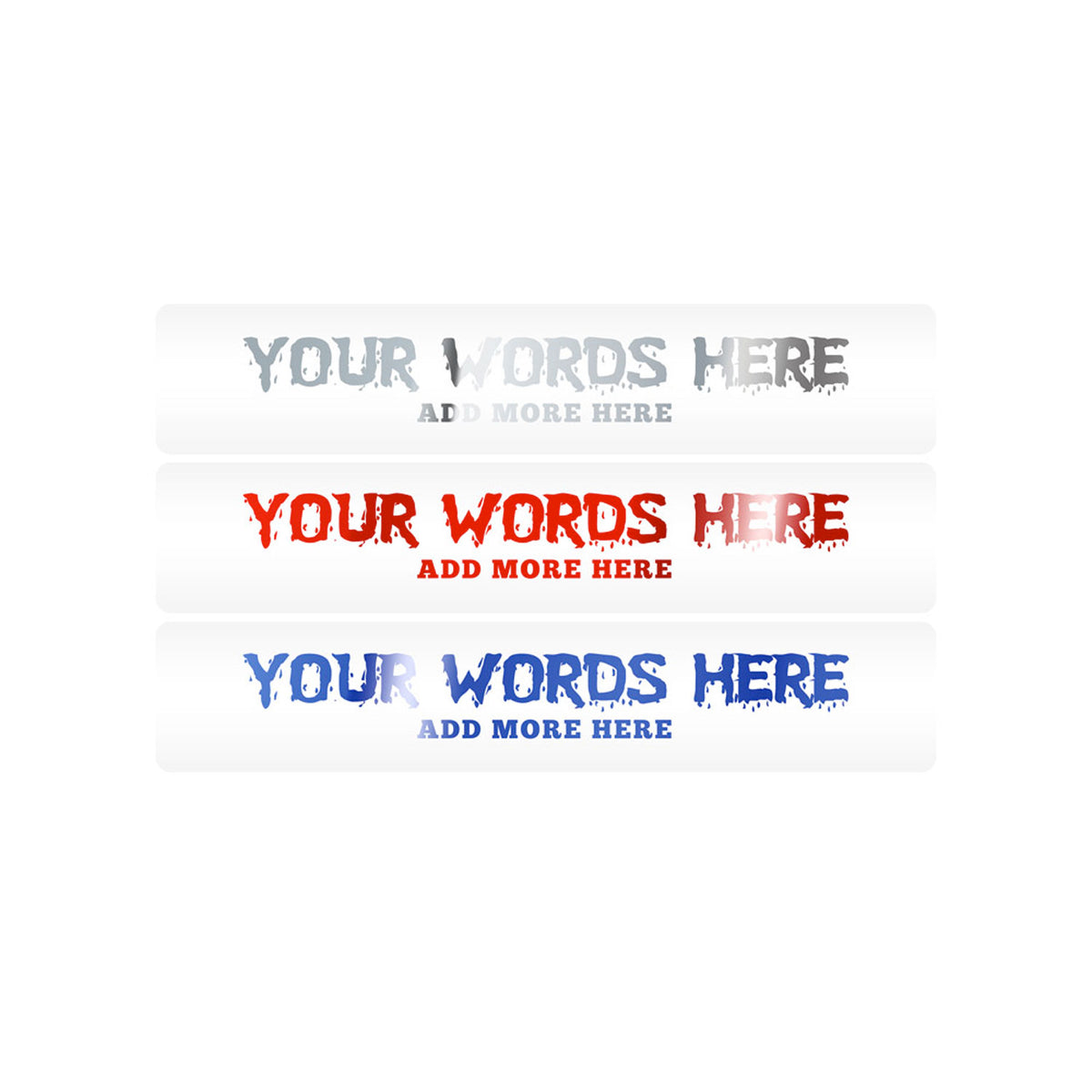 Mud Hole Customizable Designer Rod Decals - Dirty