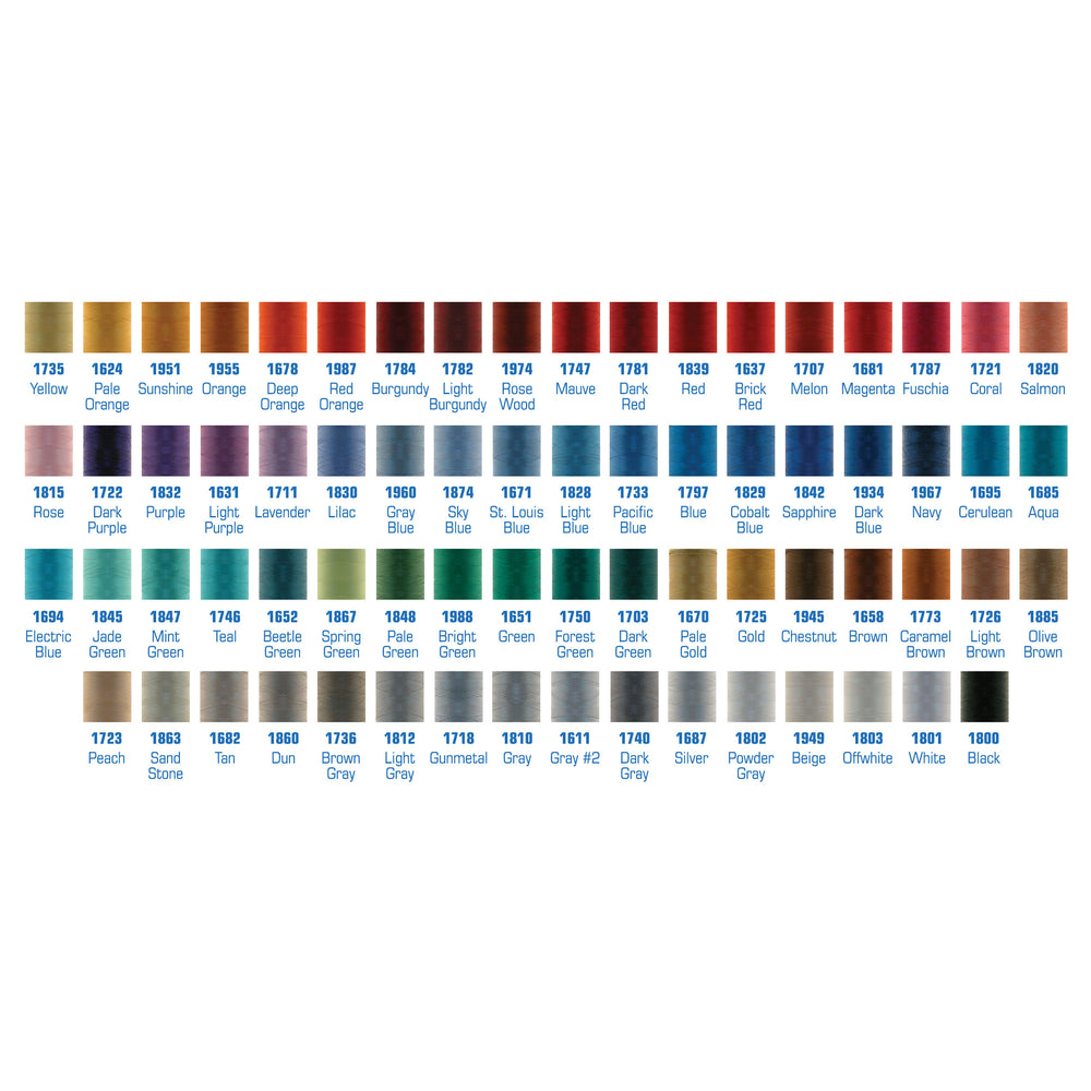 Madeira Polyneon Thread – Size A Equivalent, 1100 Yds Spool