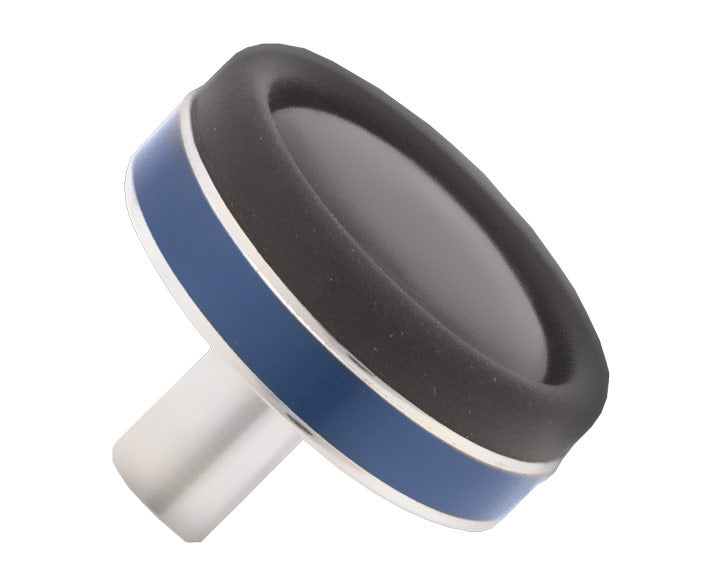 Rubber Butt Cap with Designer Aluminum Trim