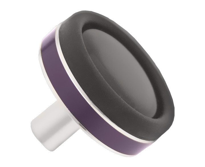 Rubber Butt Cap with Designer Aluminum Trim